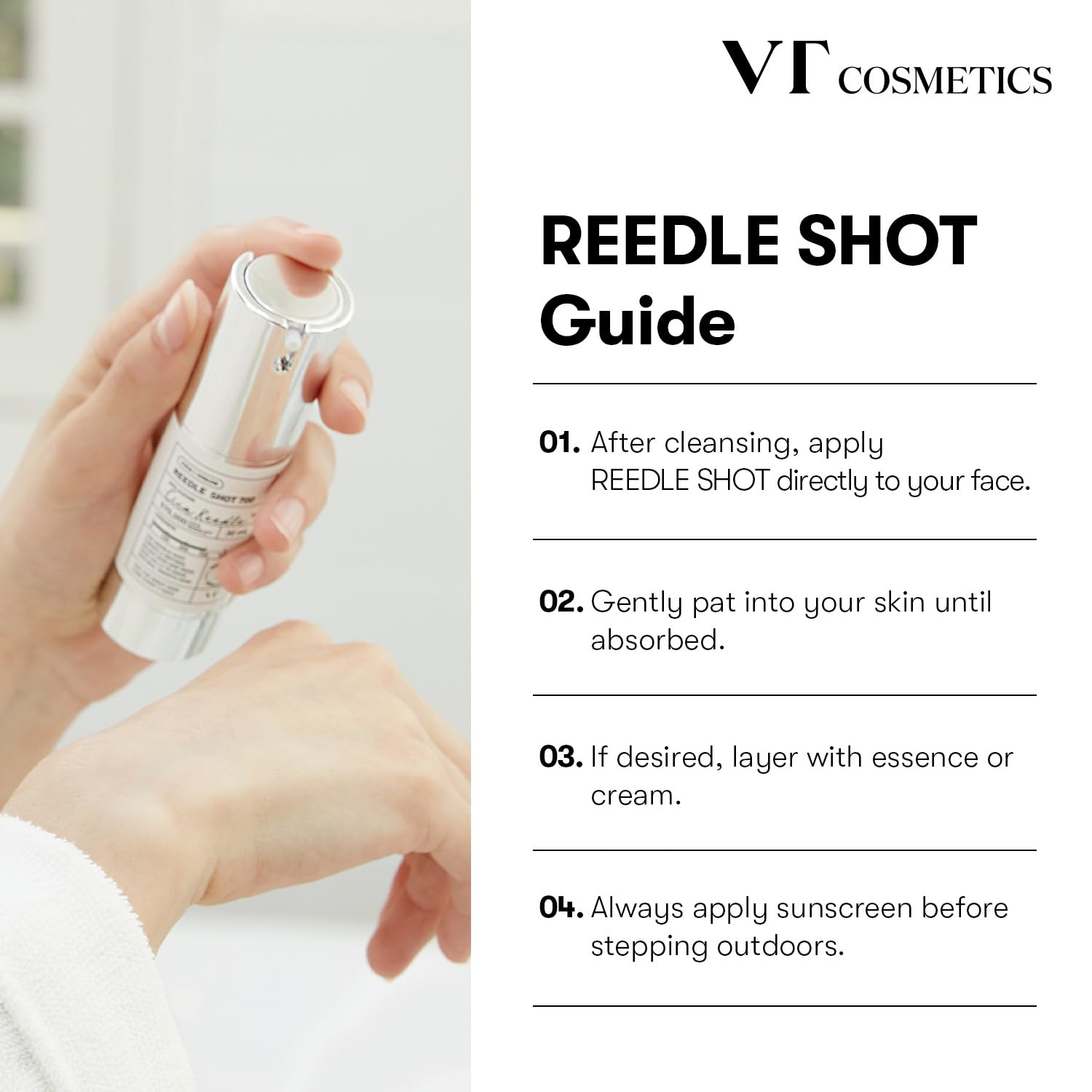 VT Cosmetics Cica x Hyalon Reedle Shot 100 50ml, 1pc – Beauty Korea Dubai
