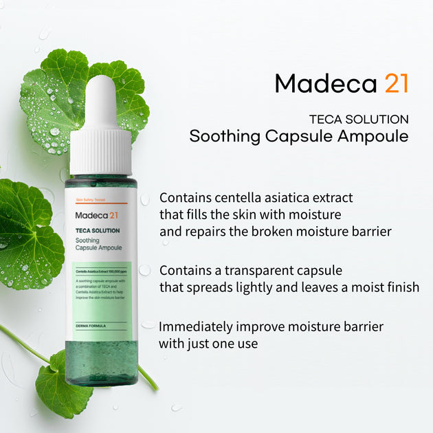 Madeca 21 Teca Solution Soothing Capsule Ampoule 30ml – Beauty Korea Dubai